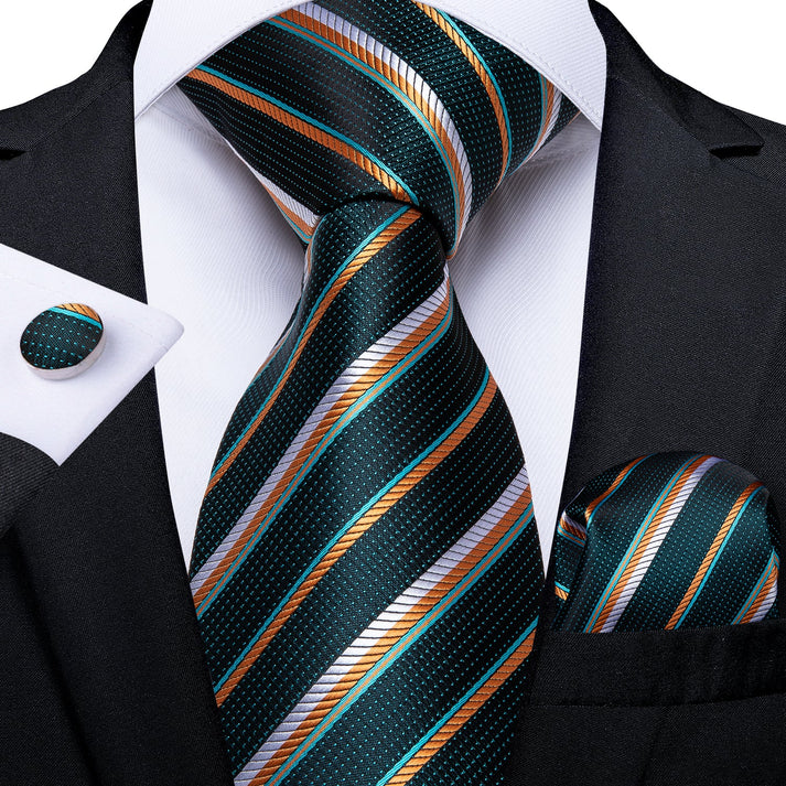 The Highland Gilded Stripe Silk Tie Set (58") – The Better Knot